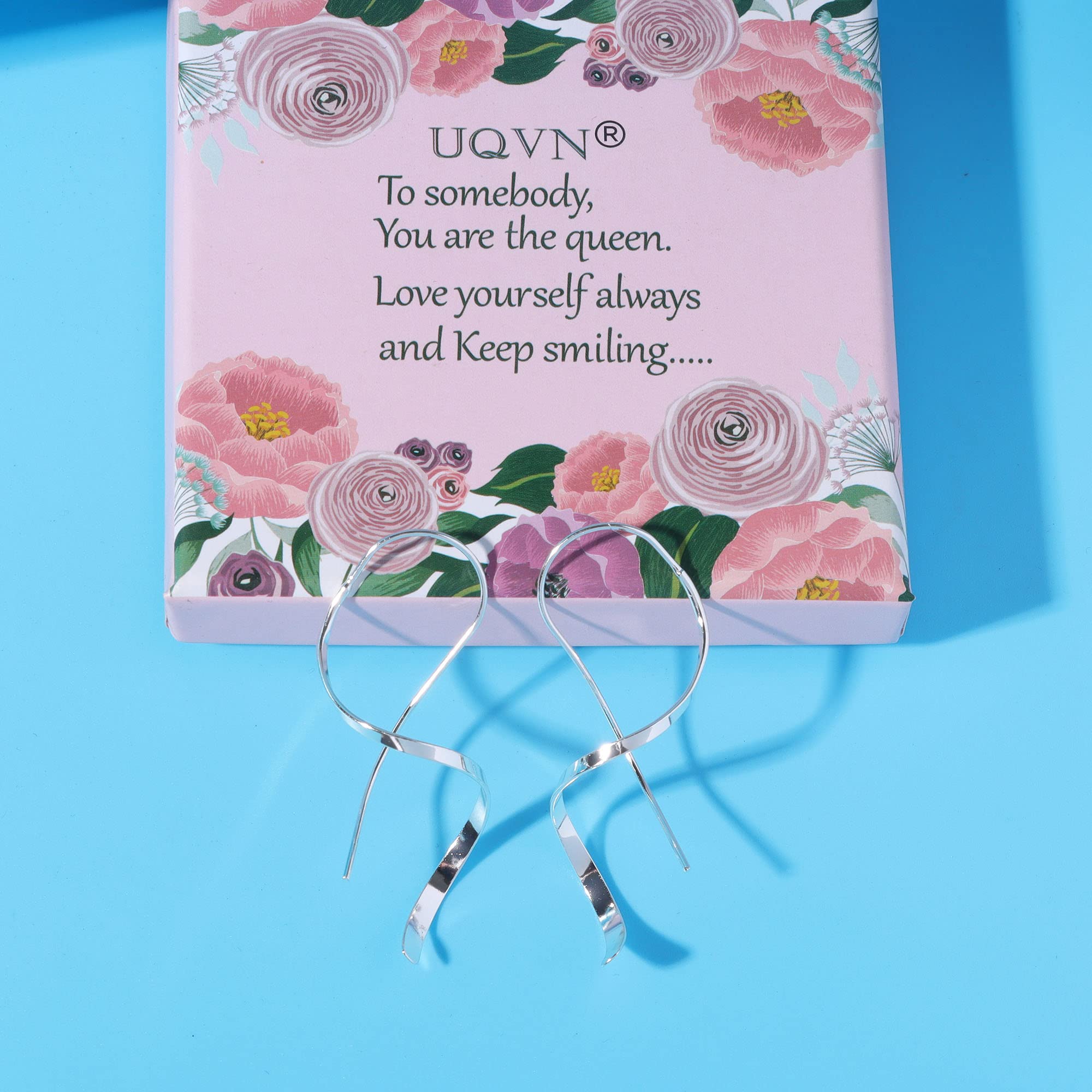 Silver Wire Chic Hoop Earrings for Women Girls