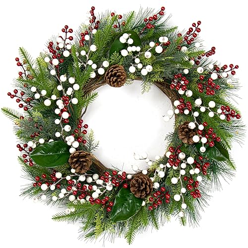 LLZLL 32 Pack Christmas Tree Decorations, Artificial Red Berry Stems 6.5inch Christmas Berry Picks with Holly Berries for Xmas Winter Holiday Home DIY Ornaments