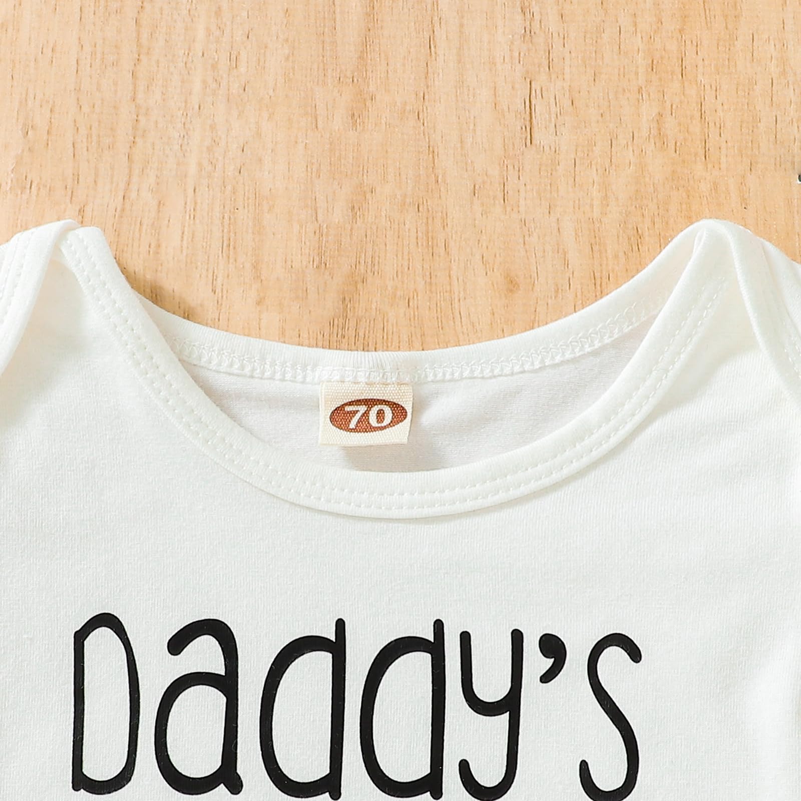 LXXIASHI Daddy 's Golfing Buddy Onesie Romper Toddler Baby Golf Outfit Long Sleeve Sweatshirt Pants Hat Set 3Pcs Fall Clothes (White, 0-6 Months)
