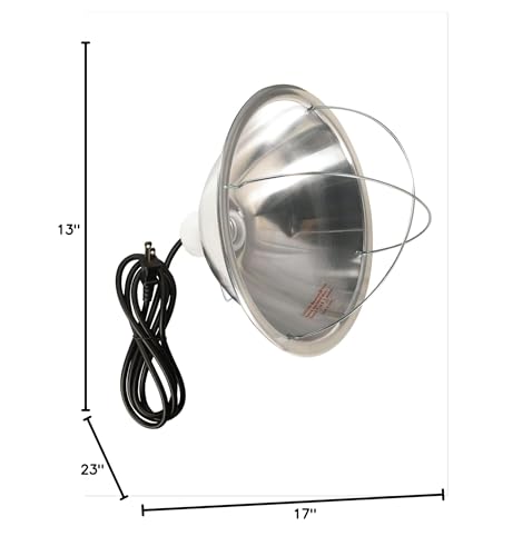 Woods 0165 Brooder Lamp with Bulb Guard;10.5 Inch Reflector and 6 Foot Cord (250 Watt; 18/2 SJTW); 0