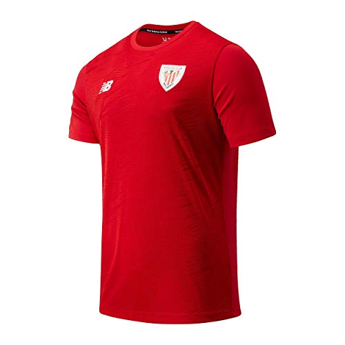 New Balance Men's AC Bilbao Pre Game Short Sleeve Jersey, Team Red, Small