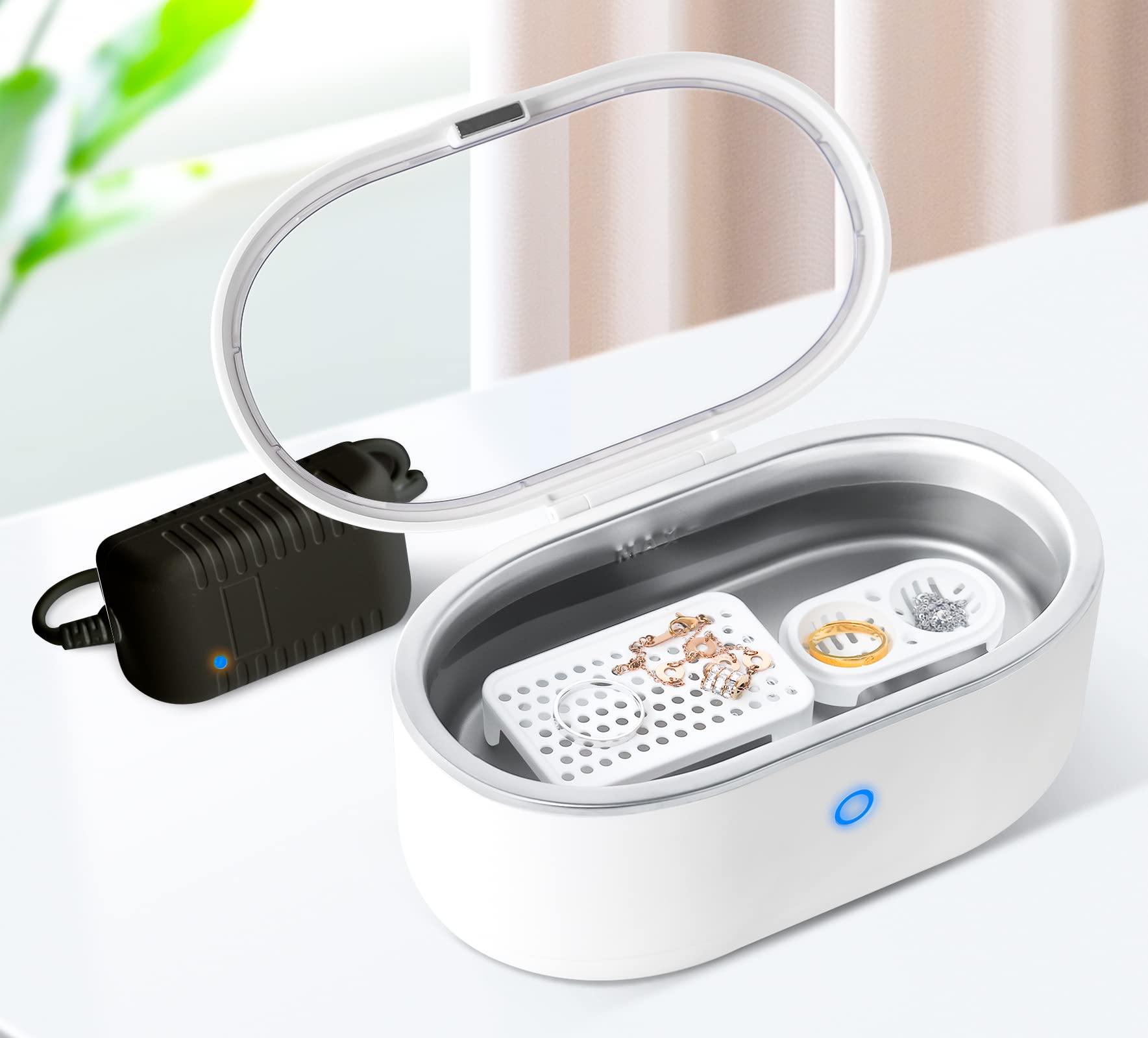 Travel Size Ultrasonic Jewelry Cleaner Machine