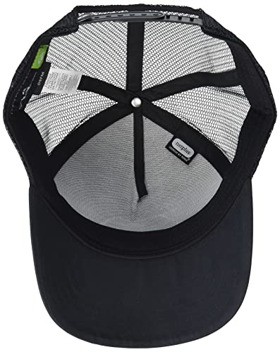 Quiksilver Men's Smooth Thinking Trucker Hat, Black, One Size