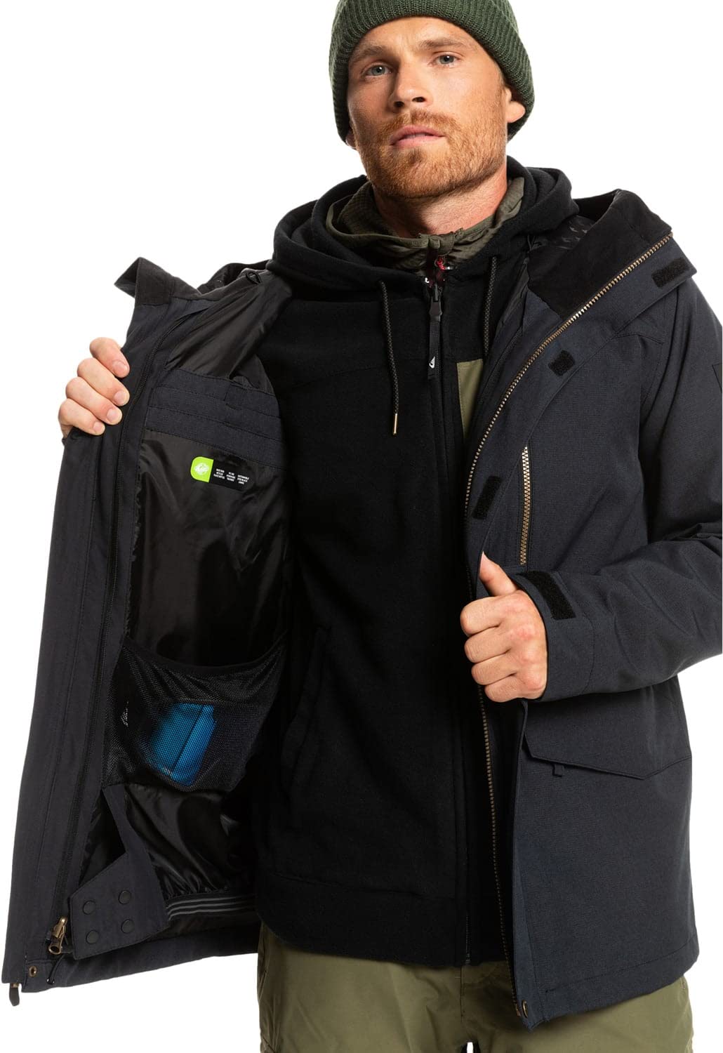 Quiksilver Mission 3-in-1 Jacket Black Heather SM