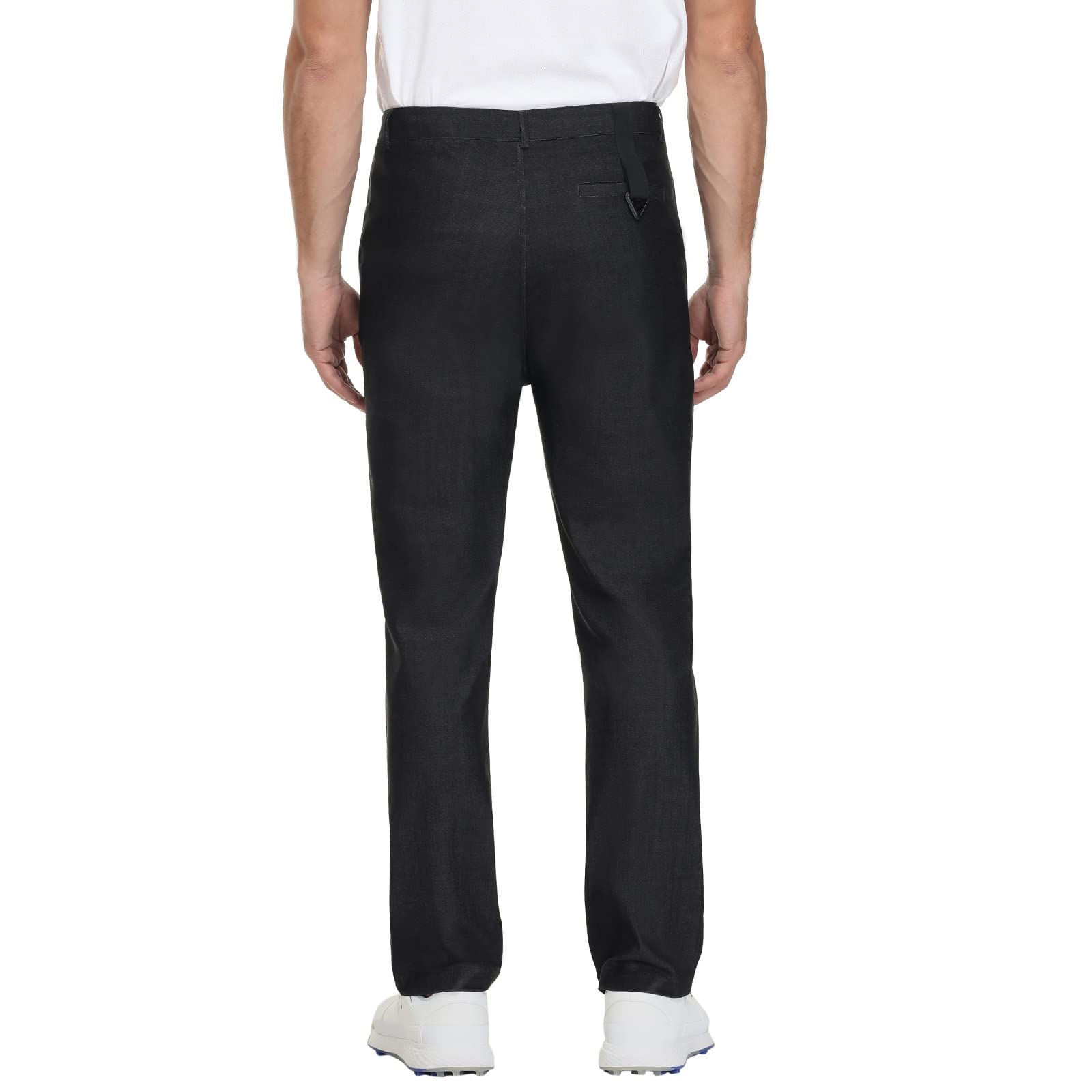 SAMDOWA Men's High Stretch Golf Pants UPF 50+ Breathable Comfort Thick Straight-Fit Dress Pants with Pockets Grey