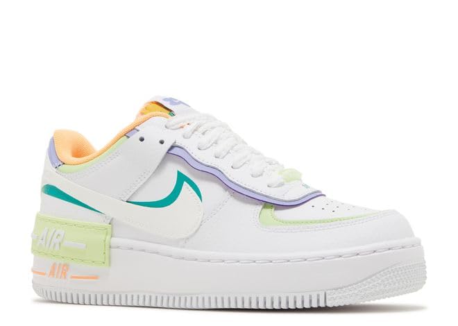 Nike AF1 Women's Shadow DX3718 100 White/Peach Cream/Cycle Cream KC (us_Footwear_Size_System, Adult, Women, Numeric, Medium, Numeric_10)