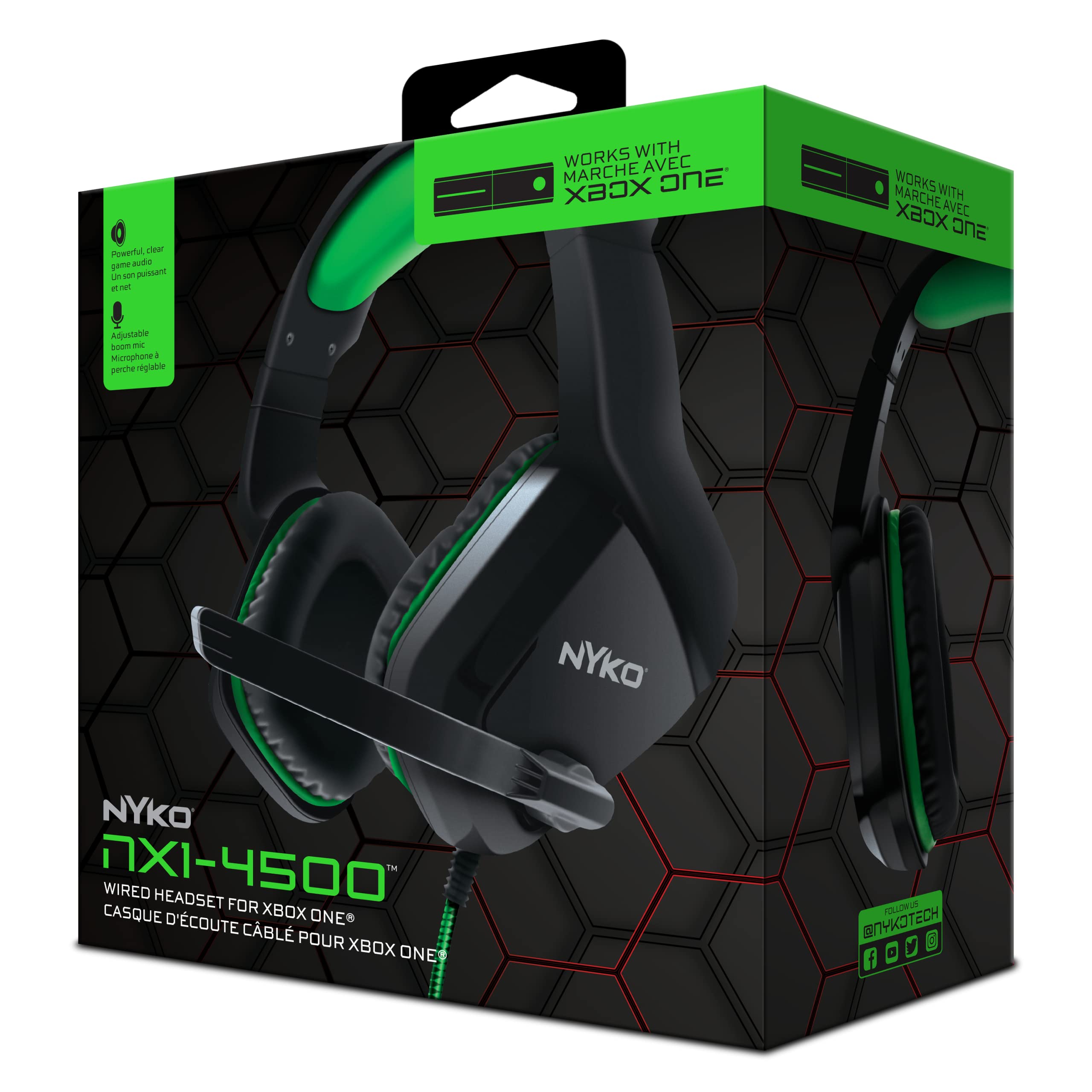 Nyko NX1-4500 Wired Stereo Compatible with Xbox One, PS4, PS5, & Switch β Over-Ear, Comfortable & Compatible with Xbox Series X