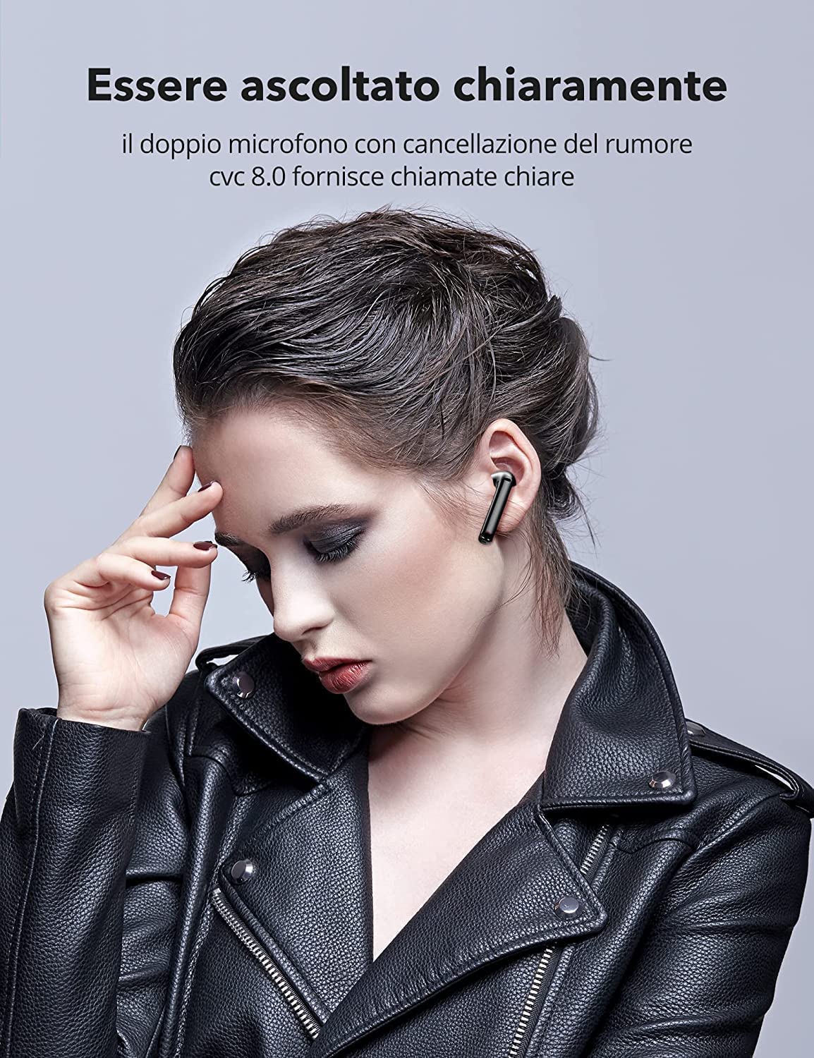 ZLBBM Wireless Earbuds Bluetooth Headphones,Touch Control Stereo Sound Bluetooth Earbuds with Mic,30H Playtime Waterproof Wireless Ear Buds with Charging Case for Sport,Running,Working(Black)