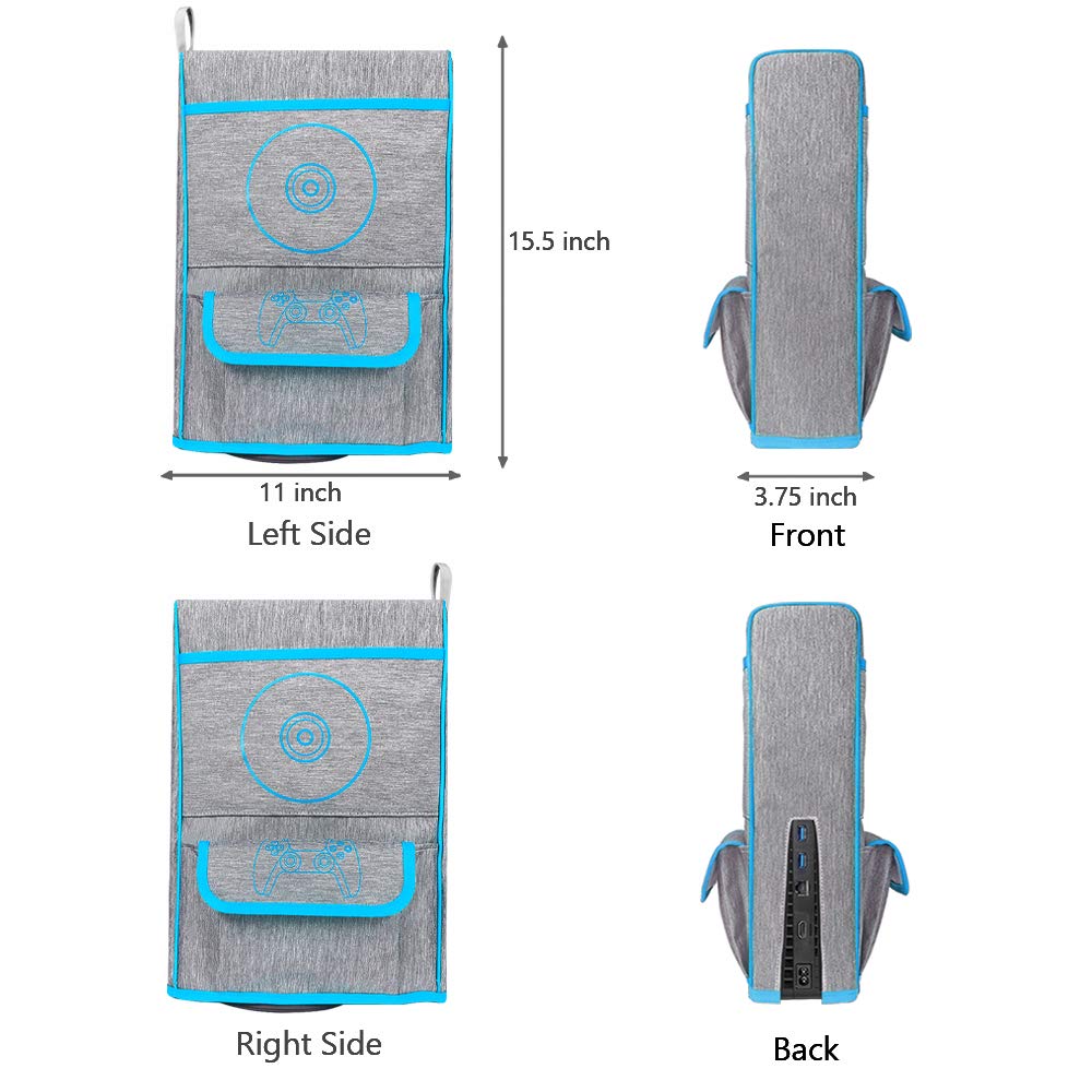PS5 Console Dust Cover ,Dust Proof Cover for Sony Playstation 5 Game Console Protector Anti Scratch Washable Dust Cover Sleeve for PS5