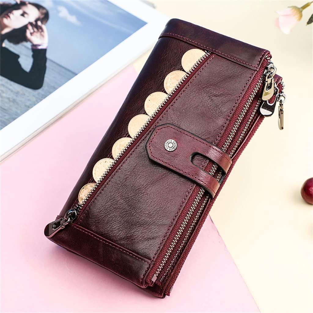 WYFDP Women Wallet Leather Wallet Card Holder Female Long Purse Phone Pocket Large Capacity Clutch Wallets