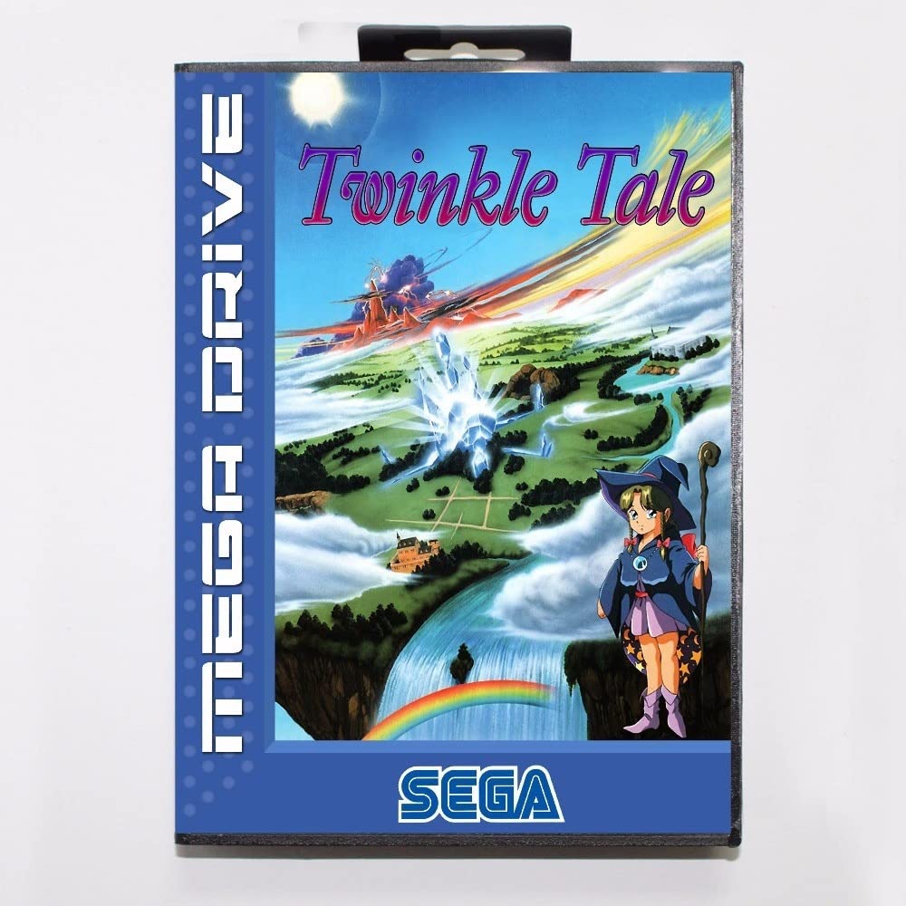 Twinkle Tale Game Cartridge 16 Bit MD Game Card With Retail Box For Sega Mega Drive For Genesis (Black)