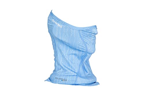 Simms Women’s Neck Gaiter, UPF 50 Face & Neck Sun Protection, Lily Pad Cornflower