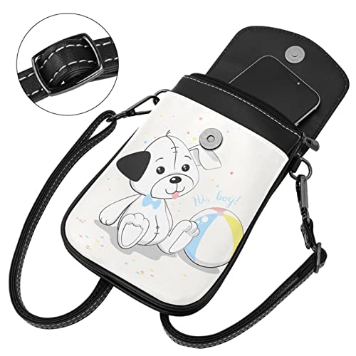 Small Crossbody Bag Cartoon Dog Cell Phone Purse Wallet