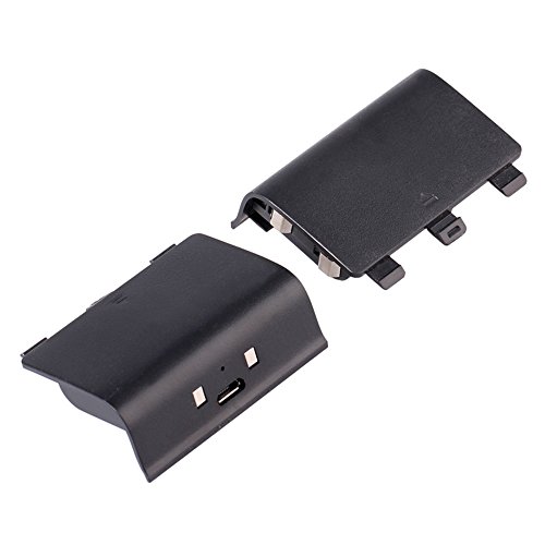 Megadream Dual Xbox One Controllers Charger Kit with USB Docking Cradle & 2x300mAh Rechargeable Battery Pack for Microsoft Xbox One, Xbox One Elite, Xbox One S & Xbox One X