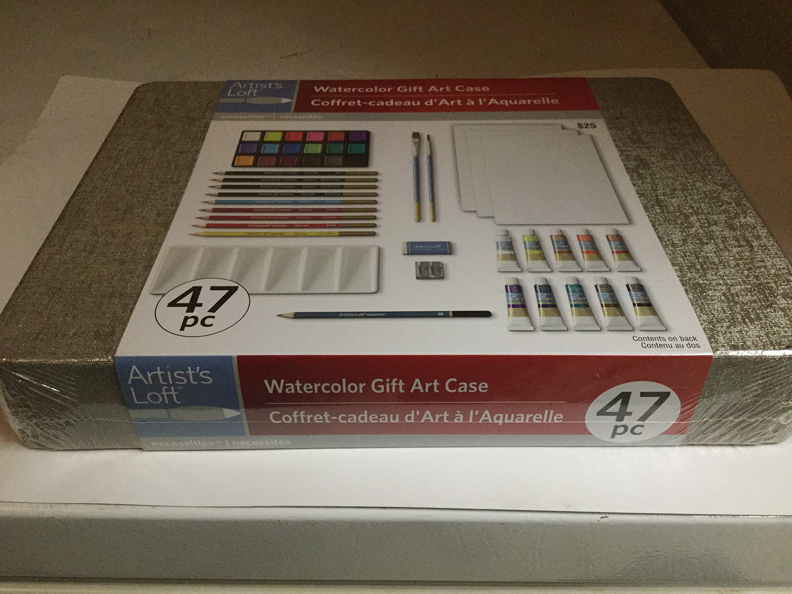 Metallic Silver Watercolor Gift Art Case by Artist’s Loft
