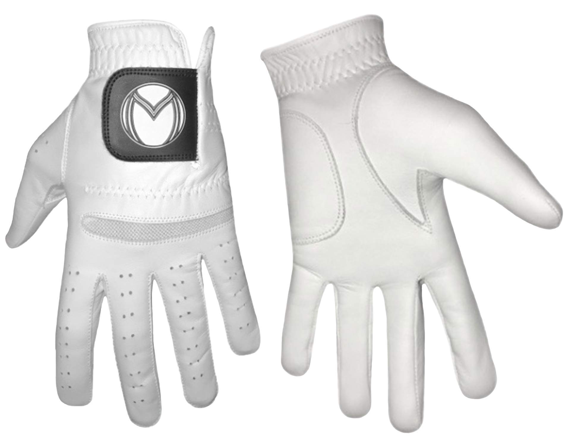 Medalist Premium Cabretta Leather Golf Gloves (2 Pack) (Small, Worn on Left Hand)