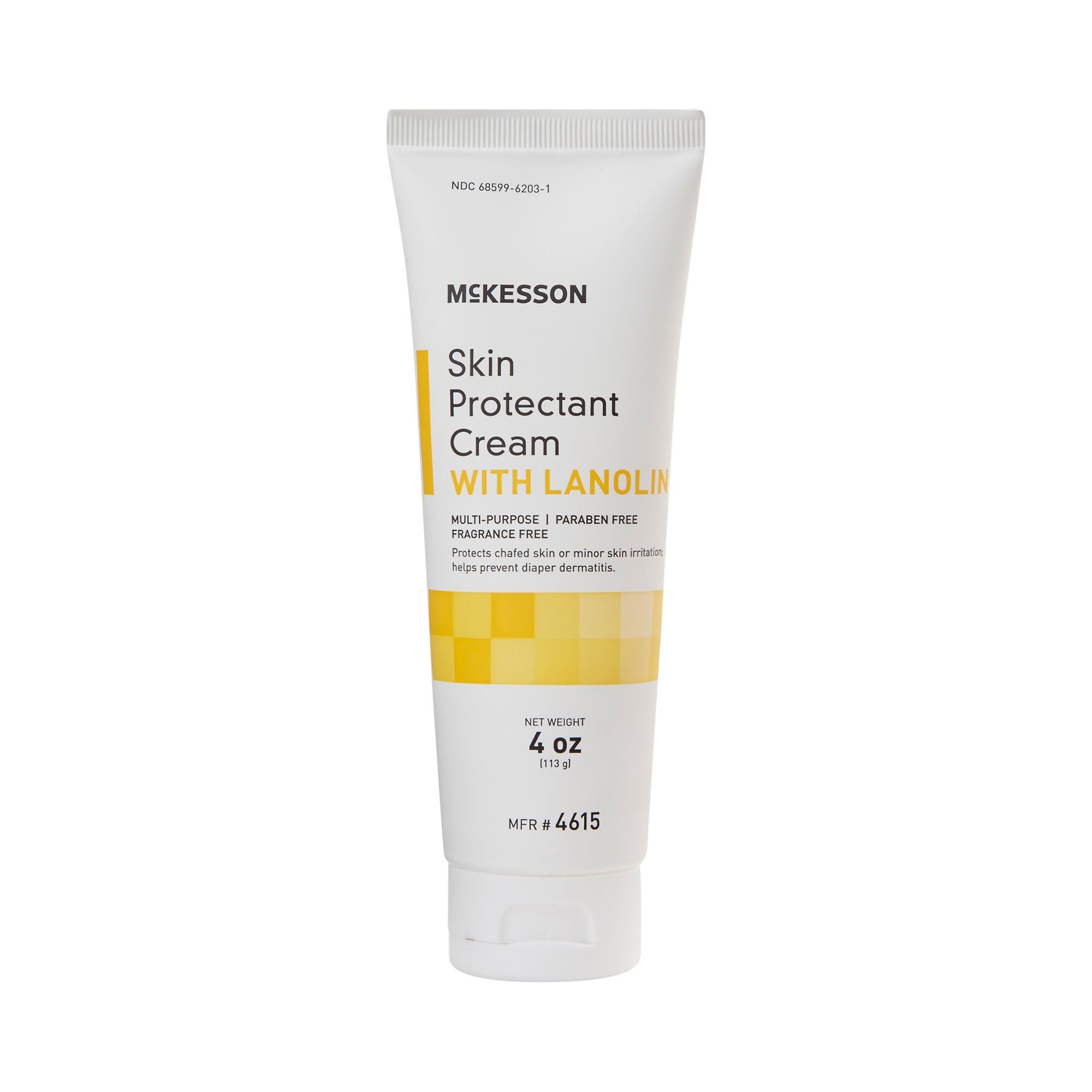 McKesson Skin Protectant Cream with Lanolin, Paraben and Fragrance Free, Unscented, 4 oz, 1 Count