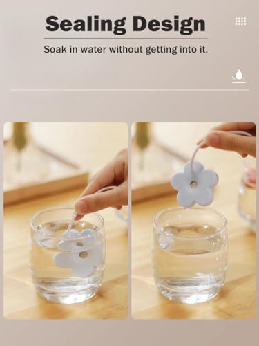 Small Flower USB Humidifier, Creative Cute Atomization Mist Maker, Simple Mini Ultrasonic Fogger, Personal Portable Waterproof Air humidifier for Home Bedroom Office Desk (Blue)