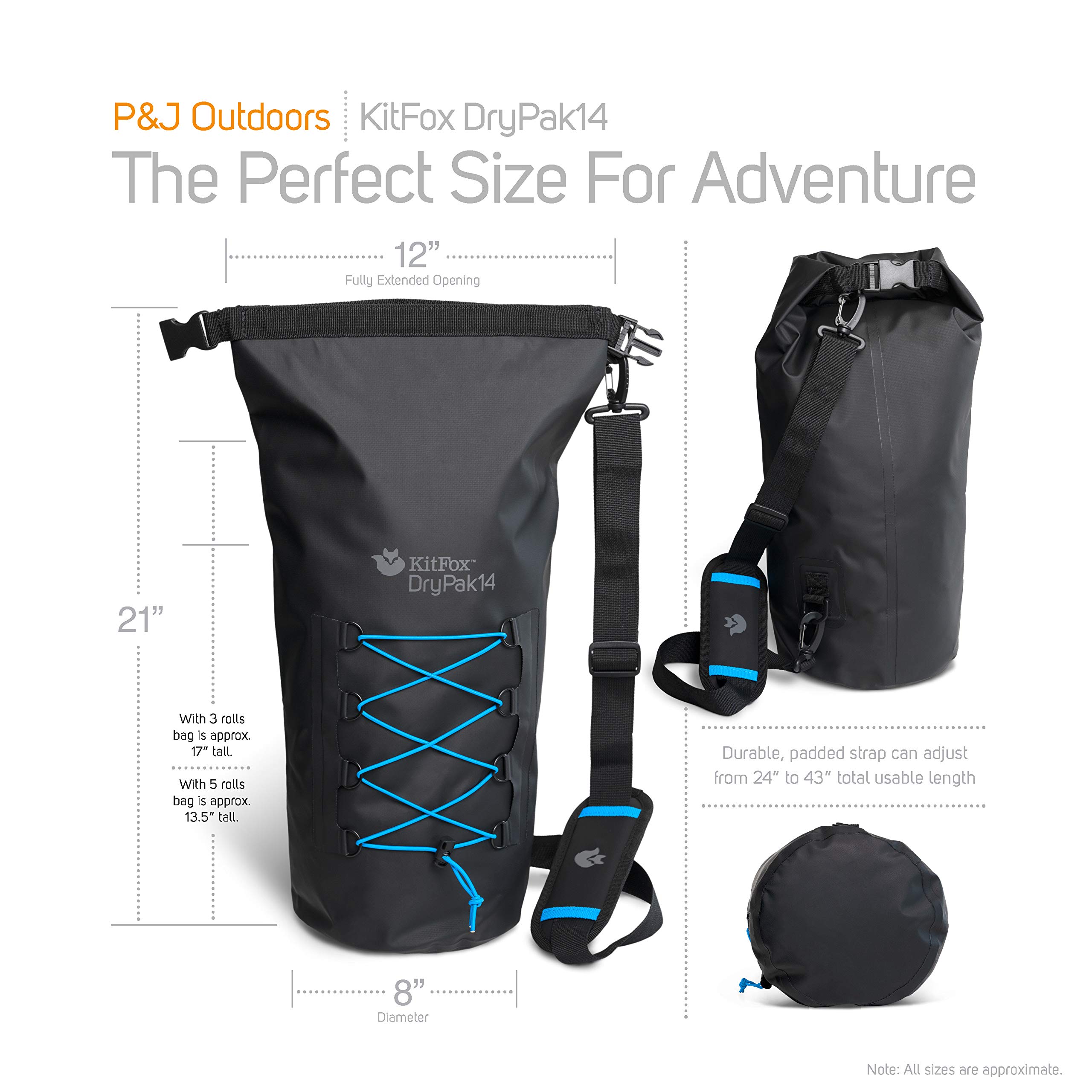 P&J Trading DryPak14 Waterproof Dry Bag
