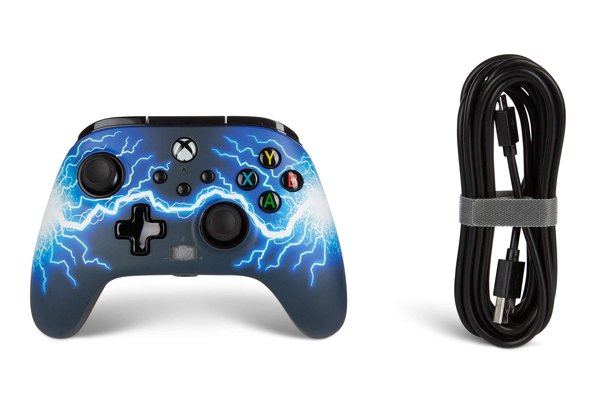 PowerA Enhanced Wired Controller for Xbox Series X|S - Arc Lightning, Gamepad, Wired Video Game Controller, Gaming Controller, Xbox Series X|S - Xbox Series X (Renewed)