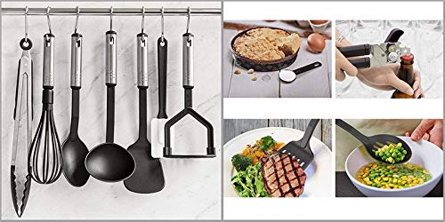 Lorier Kitchen Utensil Set 40-Piece Cooking Utensils Nylon and Stainless Steel Utensil Set Nonstick Spatula Set Cooking Tool Set Gift