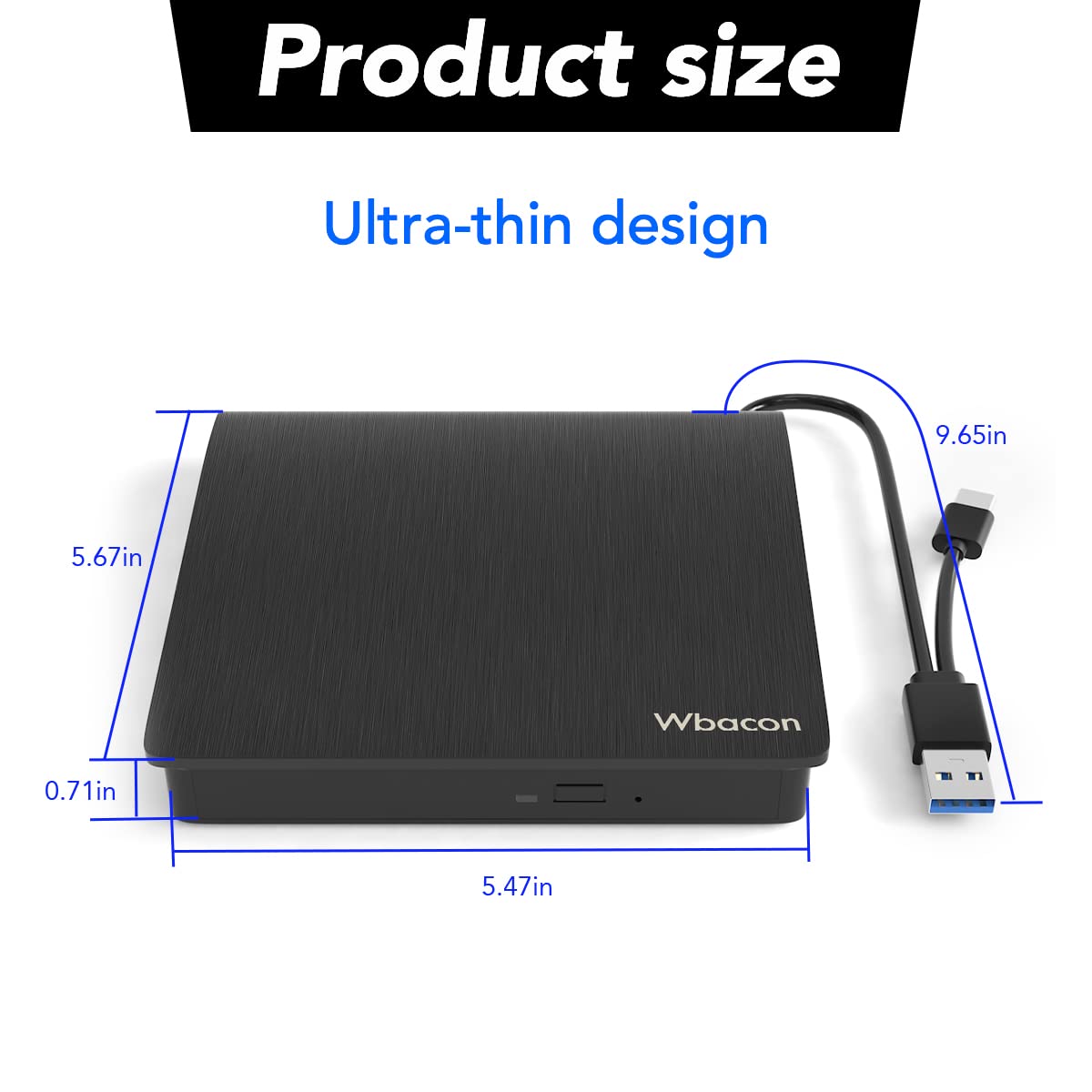 Wbacon External bluray drive (External dvd drive)