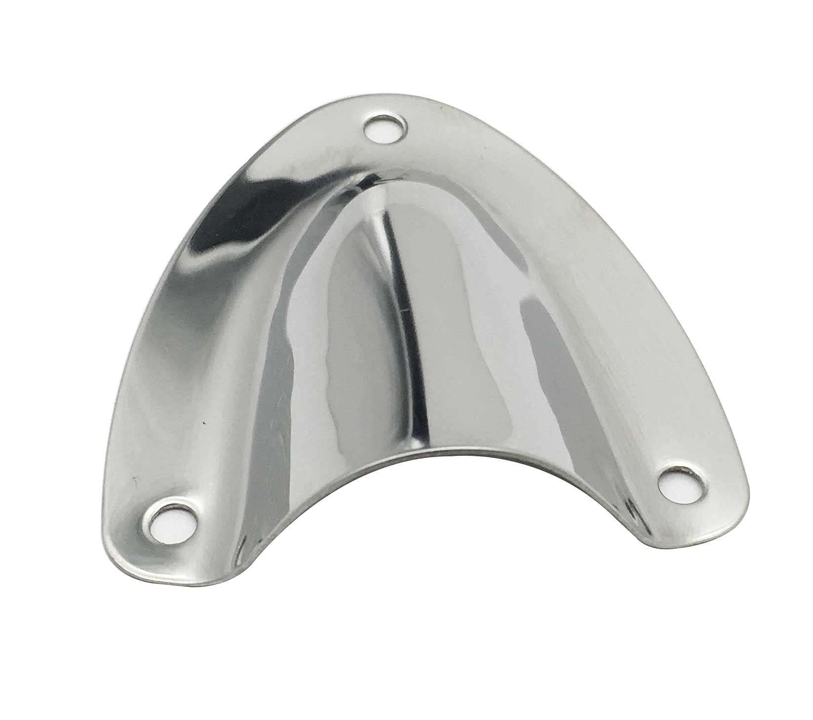 Norsea-Stainless Steel Clam Shell Vent, Wire Cable Cover, Outlet,Cap, Clamshell -One Piece Structure and Streamlined Design for Boats, RVs and Outdoor Application -Pack of 2 PCS