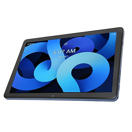 Luqeeg 10.1 Inch Tablet, 4G LTE Network MTK6762 Octa Core 12GB RAM 512GB ROM 8MP Front Camera 2560x1600 Resolution Tablet PC for Learning for Business (Blue)