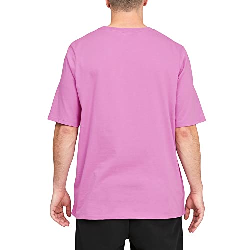 PUMA Mens Logo Crew Neck Short Sleeve Bt Athletic Casual Tops - Purple - Size XXXL