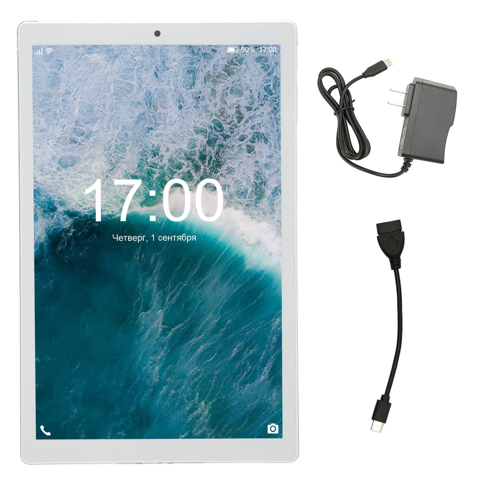 Tablet 10 inch, Octa Core Tablets PC, 10in IPS HD Touch Screen, 3GB RAM 64GB Storage, 3G Network, Dual Band WiFi, 13MP Camera, Dual SIM Card Slot, 11