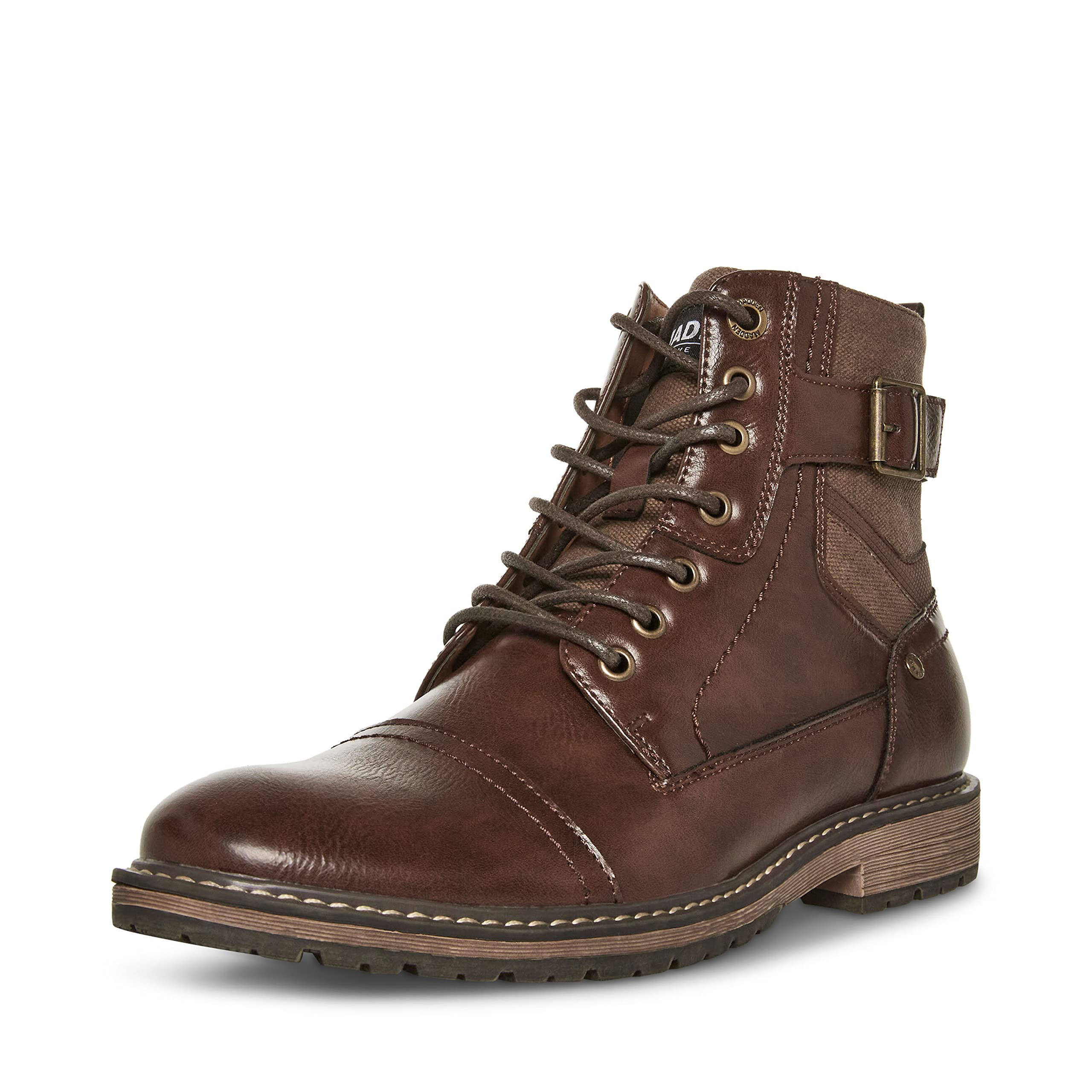 Madden Men's M-TITTAN Combat Boot, Brown, 11.5