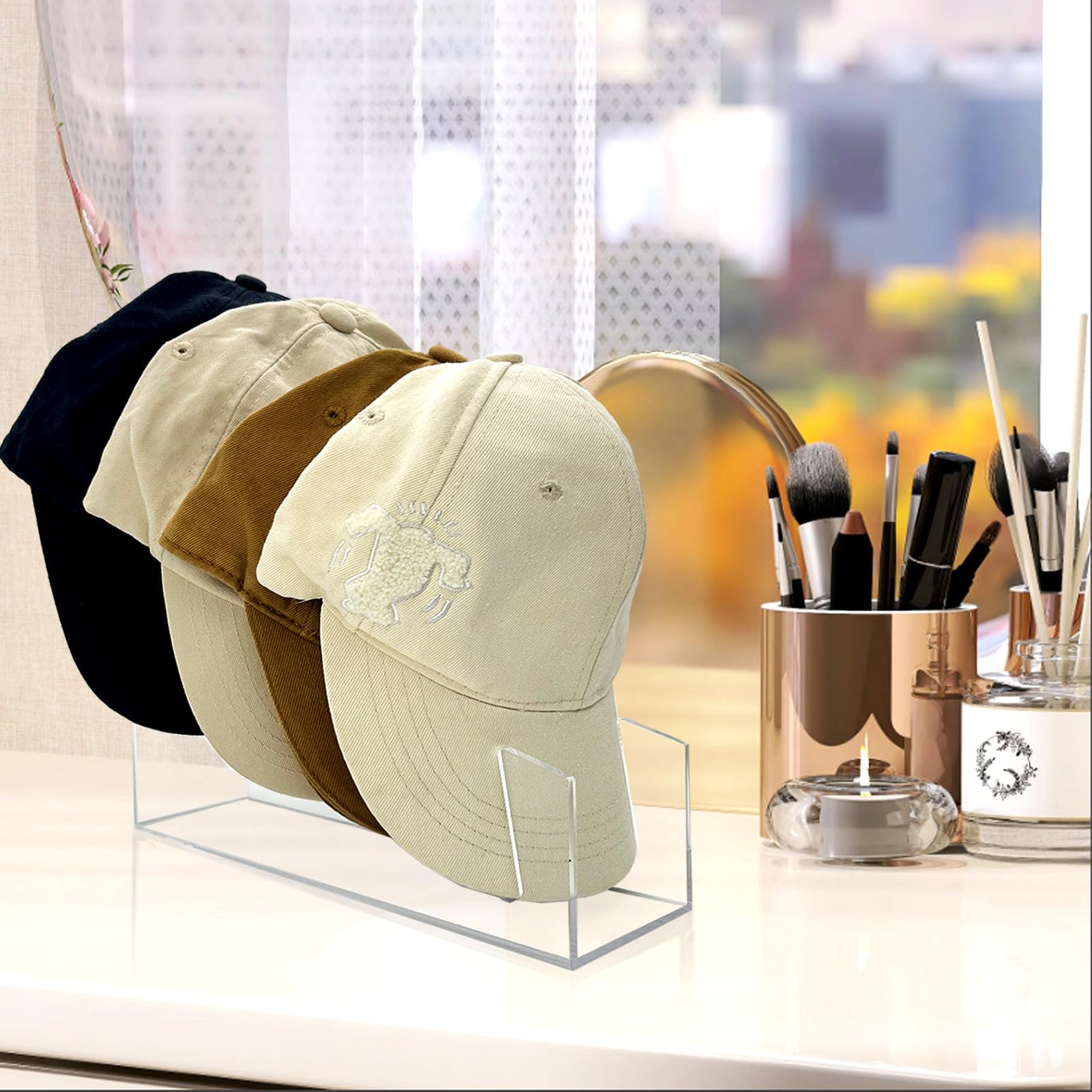 ZSYAIIQ Hat Stand for Baseball Caps, 2Pcs Hat Organizer for Baseball Caps Storage,Hat Racks for Baseball Caps Display Hat Holder for Bedroom, Closet, Dresser, Office (2 PACK)