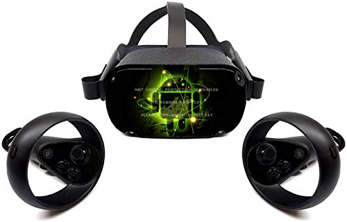 Oculus Quest VR Headset Skin sticker Caution Sign Vinyl Decal for Headset and Controller by ok anh yeu