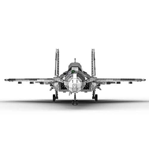 Topoo Military Fighter Aircraft Building Kit, Airplane Building Set WW2 Armored Battle Bricks Compatible with Lego Technic, 1659 Pcs, MOC-36720