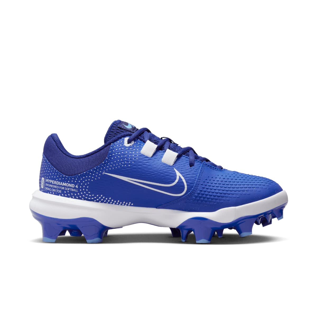 Nike Women's Hyperdiamond 4 Pro Molded Softball Cleats Royal | White Size 6 Medium