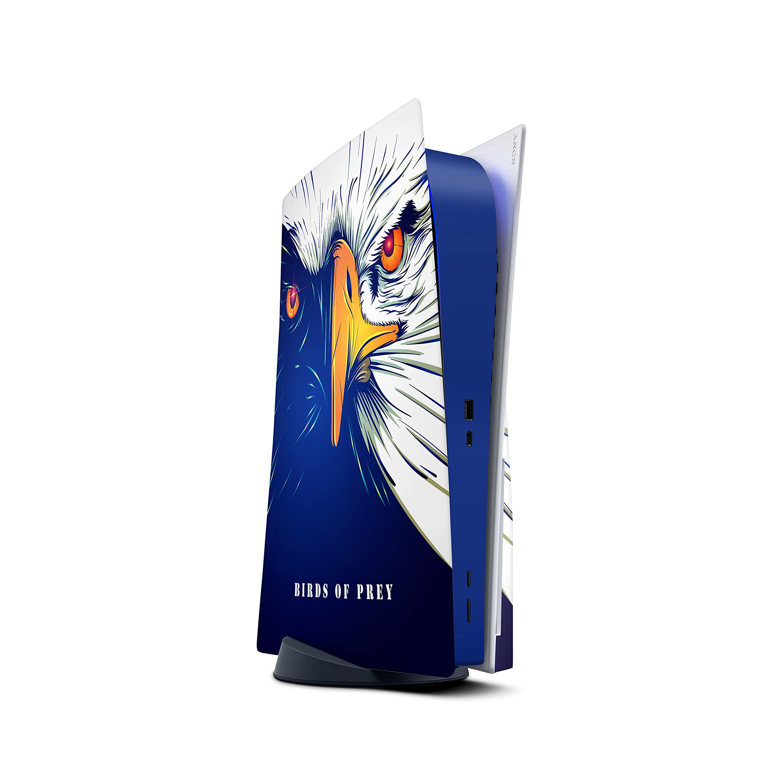 PS5 Eagle Skin for PlayStation 5 Console and 2 Controllers, skin Vinyl 3M Decal Stickers Full wrap Cover (Disk Edition)