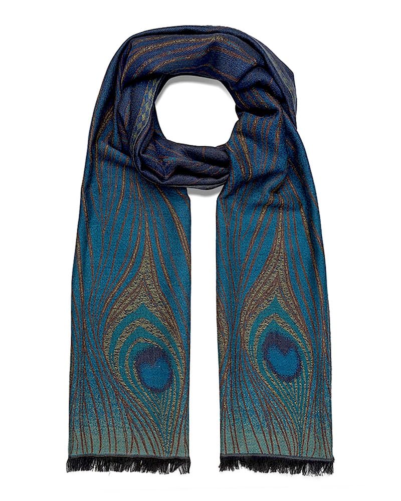 Metropolitan Museum of Art, Louis C. Tiffany, Peacock Feather Shawl/Scarf, 79 Inches x 28 Inches