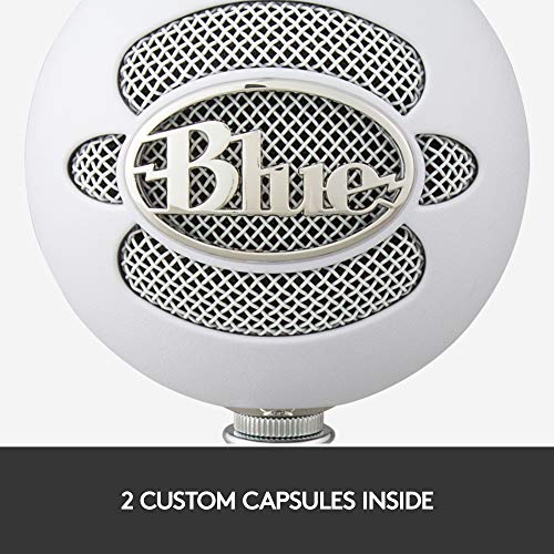 Logitech for Creators Blue Snowball iCE USB Microphone for Gaming, Streaming, Podcasting, Twitch, YouTube, Discord, Recording for PC and Mac, Plug & Play-Black