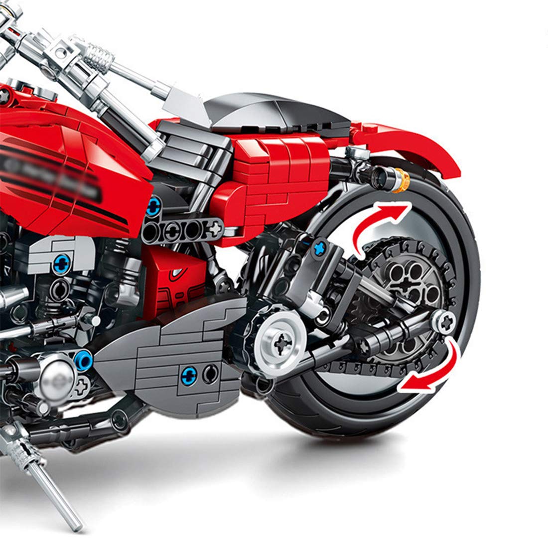 Topoo Motorcycle Model Building Kit Motobike Model Building Toy Set Compatible with Lego technic Creative Idea for Kids and Adults - 782 PCS