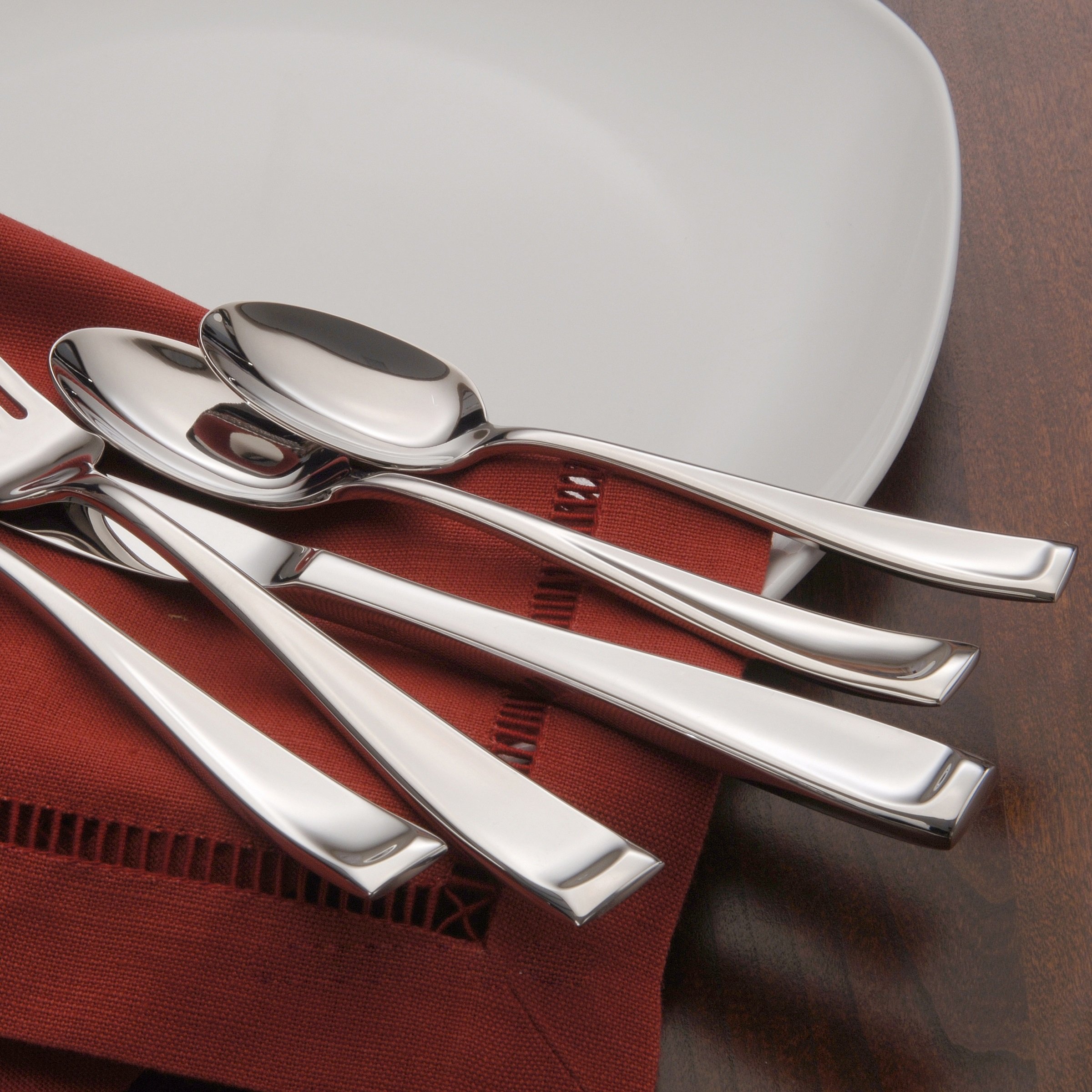 Oneida Moda Dinner Forks, Set of 4,Silver,Dinner Forks, Set of 4