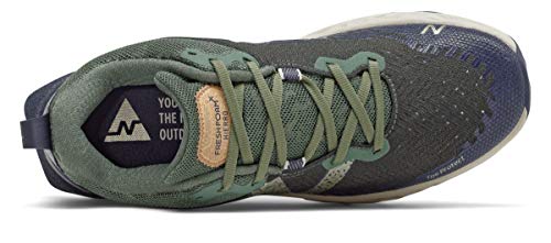 New Balance Men's Fresh Foam Hierro V6 Trail Running Shoe, Black Spruce/Timberwolf, 9.5 Wide