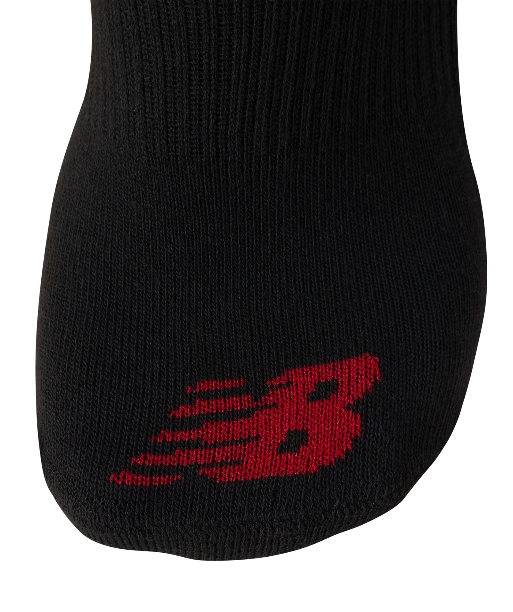 New Balance Men's Low Cut Basic 6-Pack Socks, Size 6-12.5, White/Grey