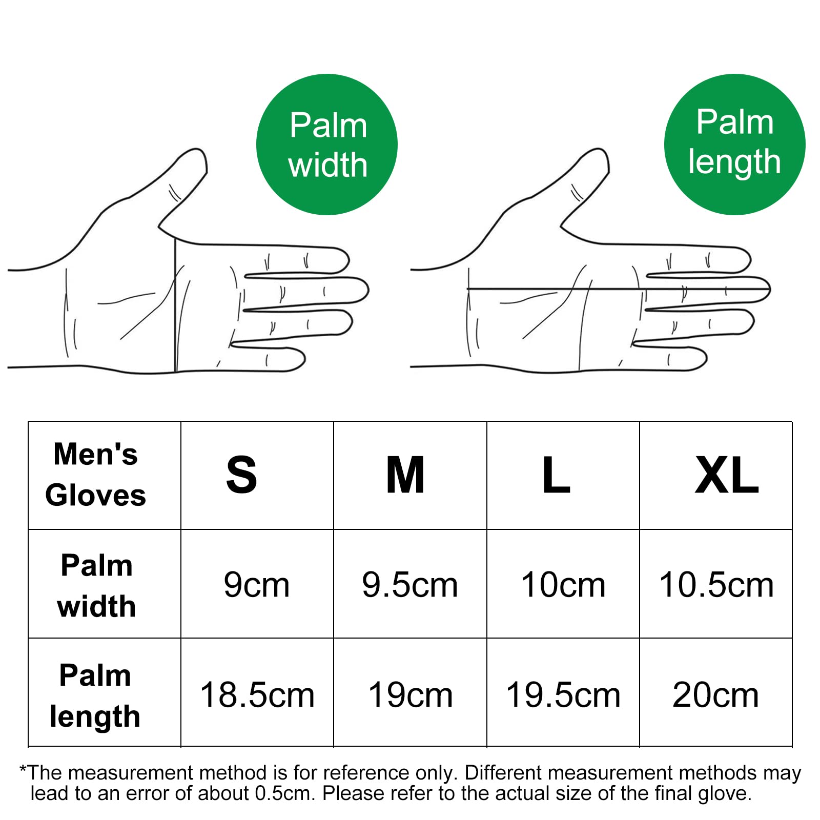 SD Golf Men's Golf Glove, New Tech Breathable Synthetic Leather (Large, White&Black)