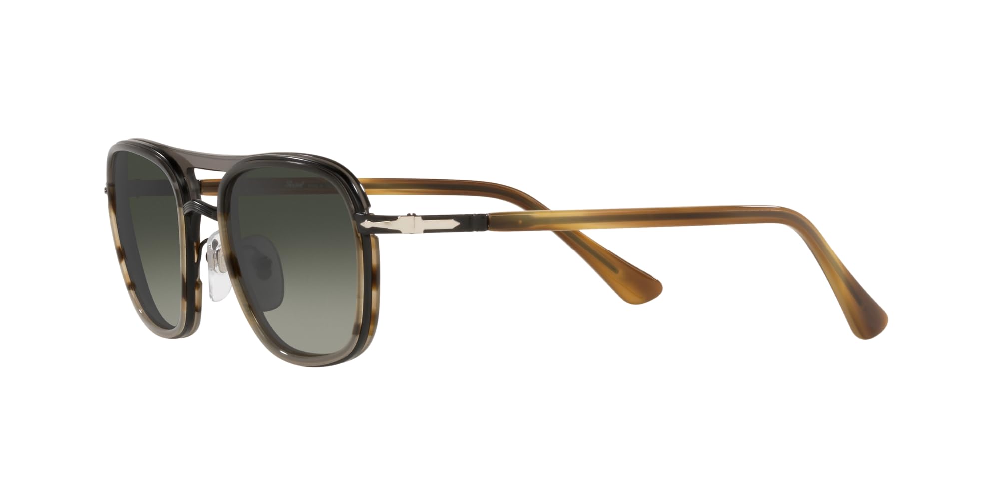 Persol PO2484S Square Sunglasses, Terra Di Siena/Light Blue, 52 mm
