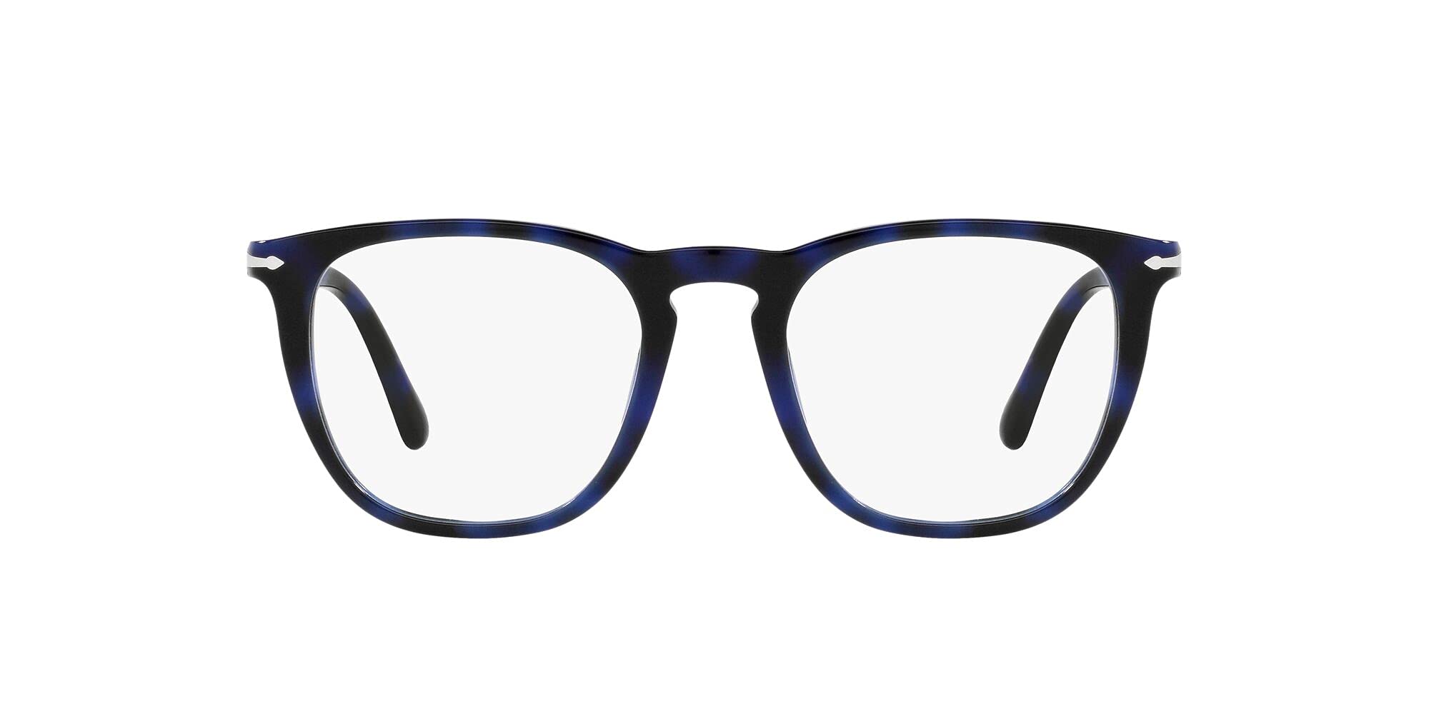 Persol PO3266V Square Prescription Eyewear Frames, Red Havana/Demo Lens, 48 mm
