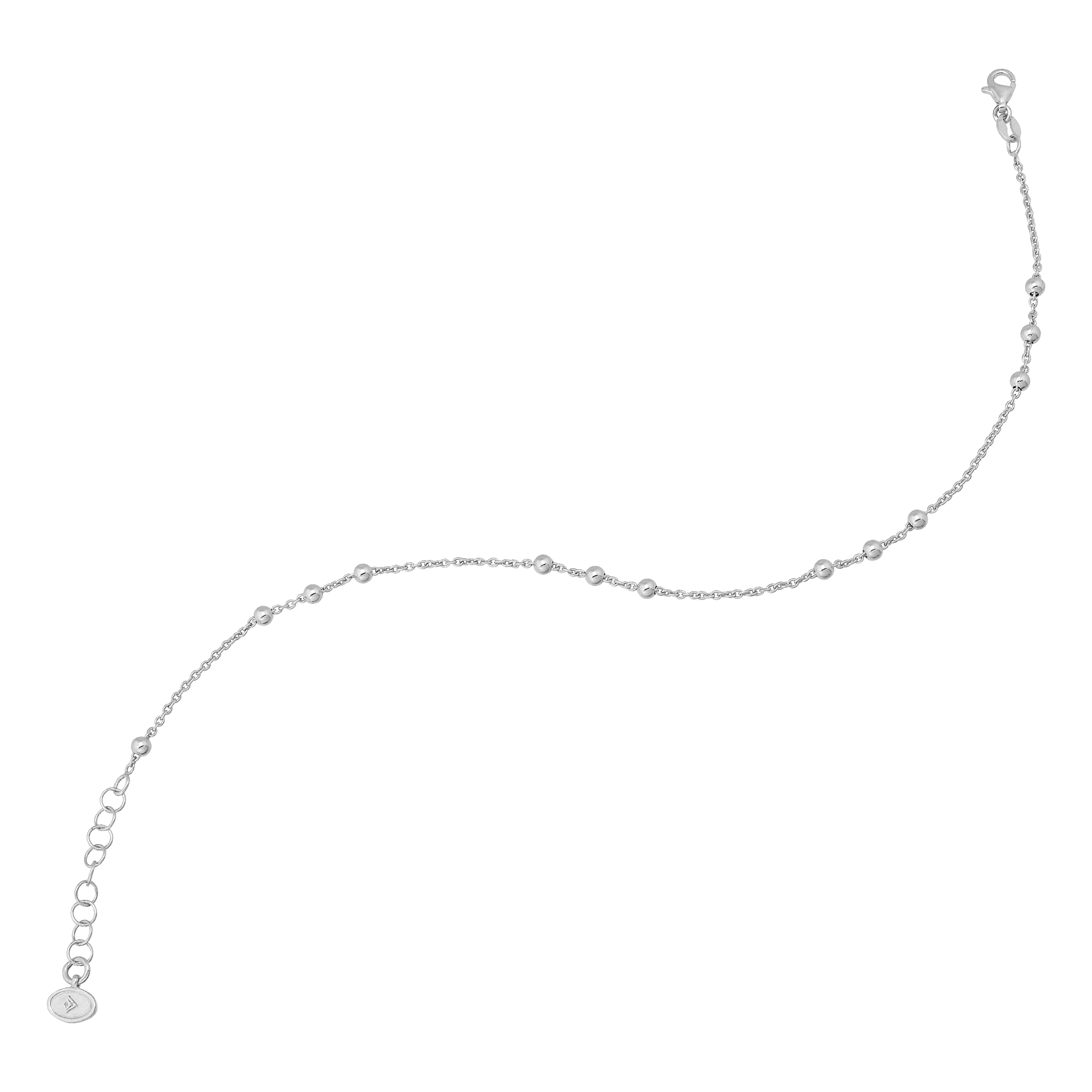 Silpada 'Bead Up' Yellow Gold-Plated .925 Sterling Silver Anklet for Women, Ankle Bracelet, Jewelry Gift Idea, 9" + 1"