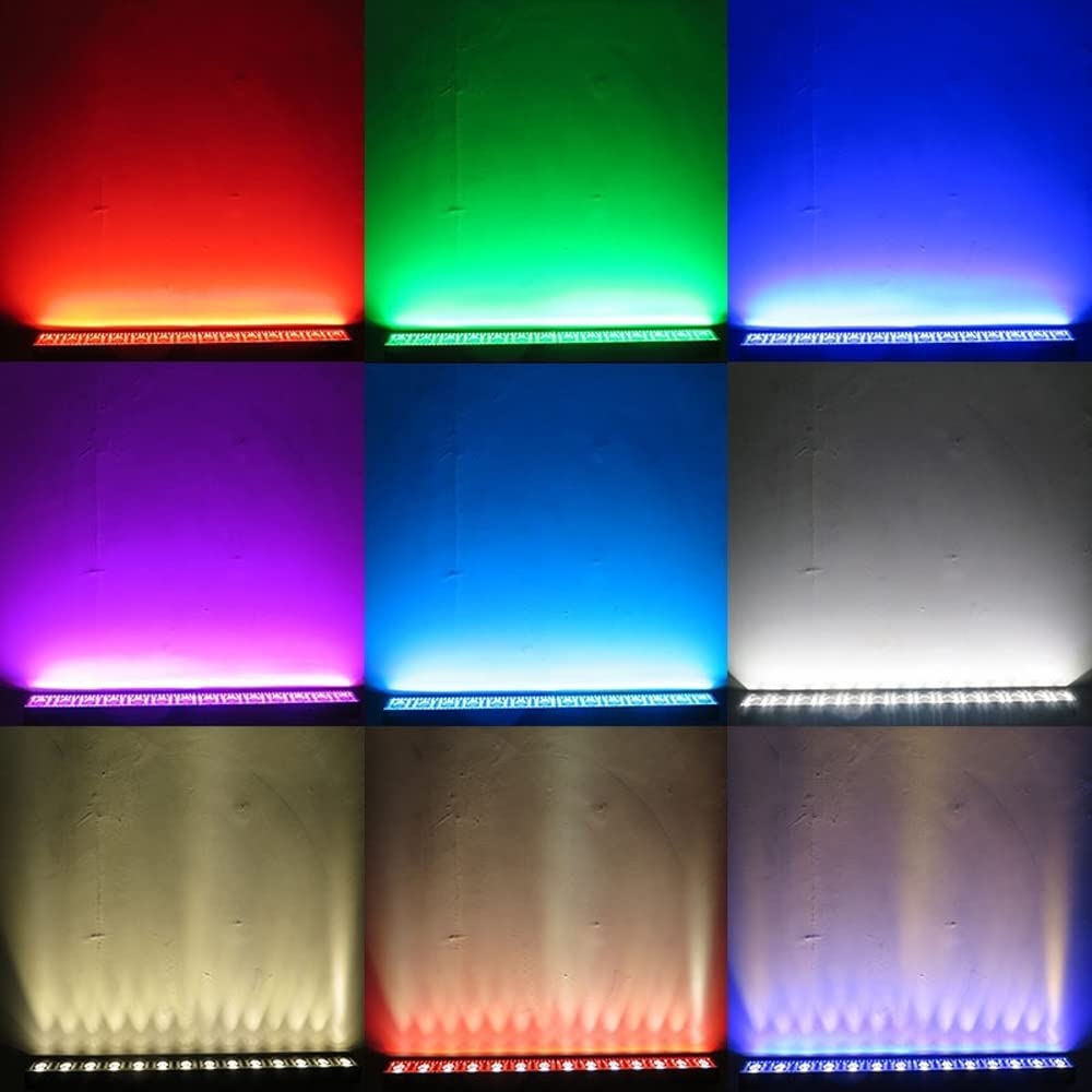Stage Light, LED wash light bar with pixel mapping Beam Lights Sound Activated Up Light DMX Controlled for Halloween Christmas Wedding Church Party DJ Stage Lighting (TF-PB1203 1pc)