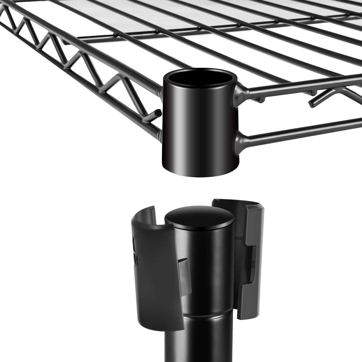 Simple Deluxe Heavy Duty 5-Shelf Shelving Unit 1250Lb Capacity, 29.92" D x 13.98" W x 62.99" H, 5 Tier, Black