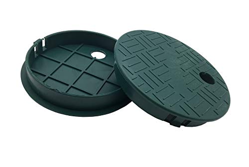 SEULEME Pneumatic Valve Box Cover Lid 6β Round Sprinkler System Irrigation Circular Valve Box,2 Pack