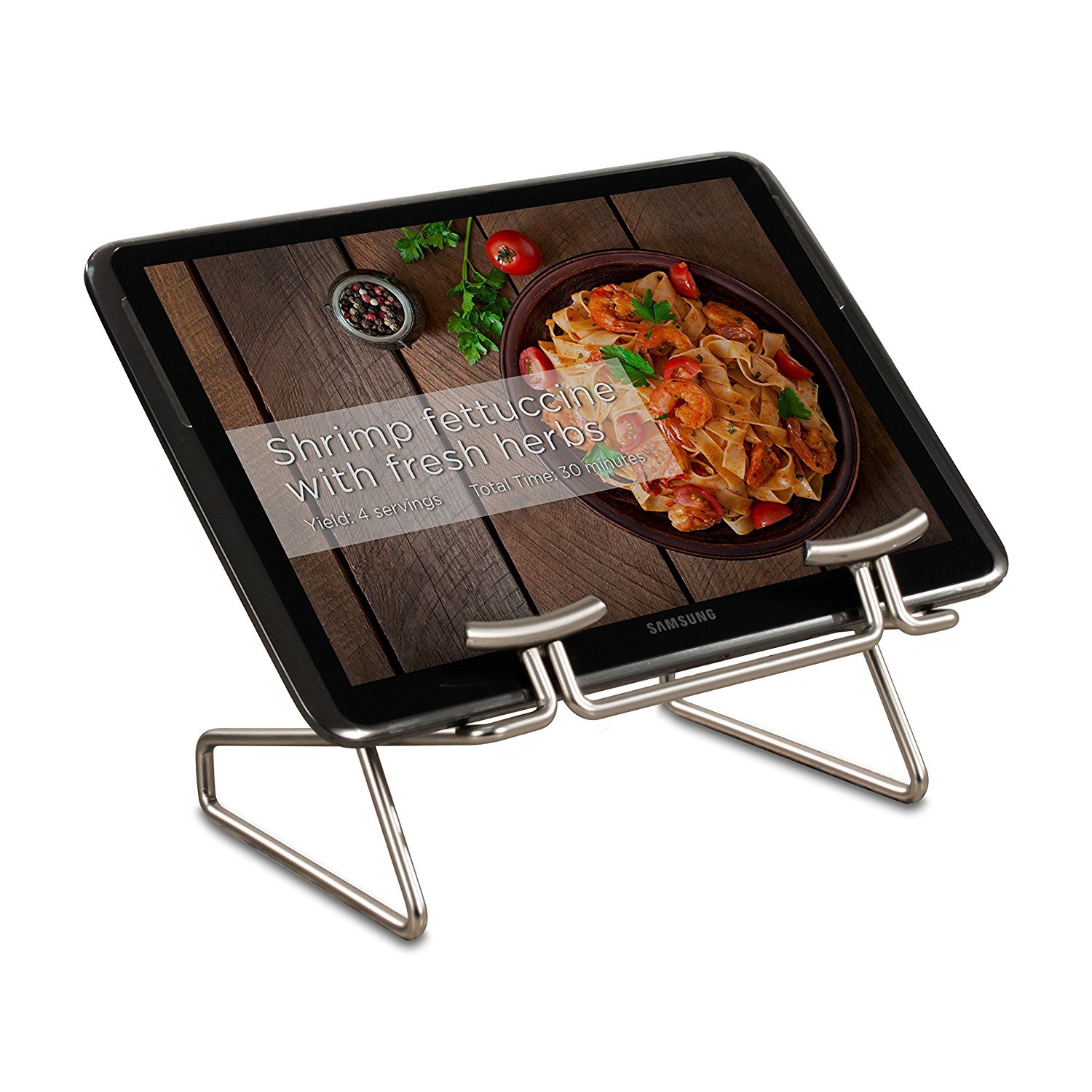 Spectrum Diversified Cookbook Holder, Euro, Satin Nickel